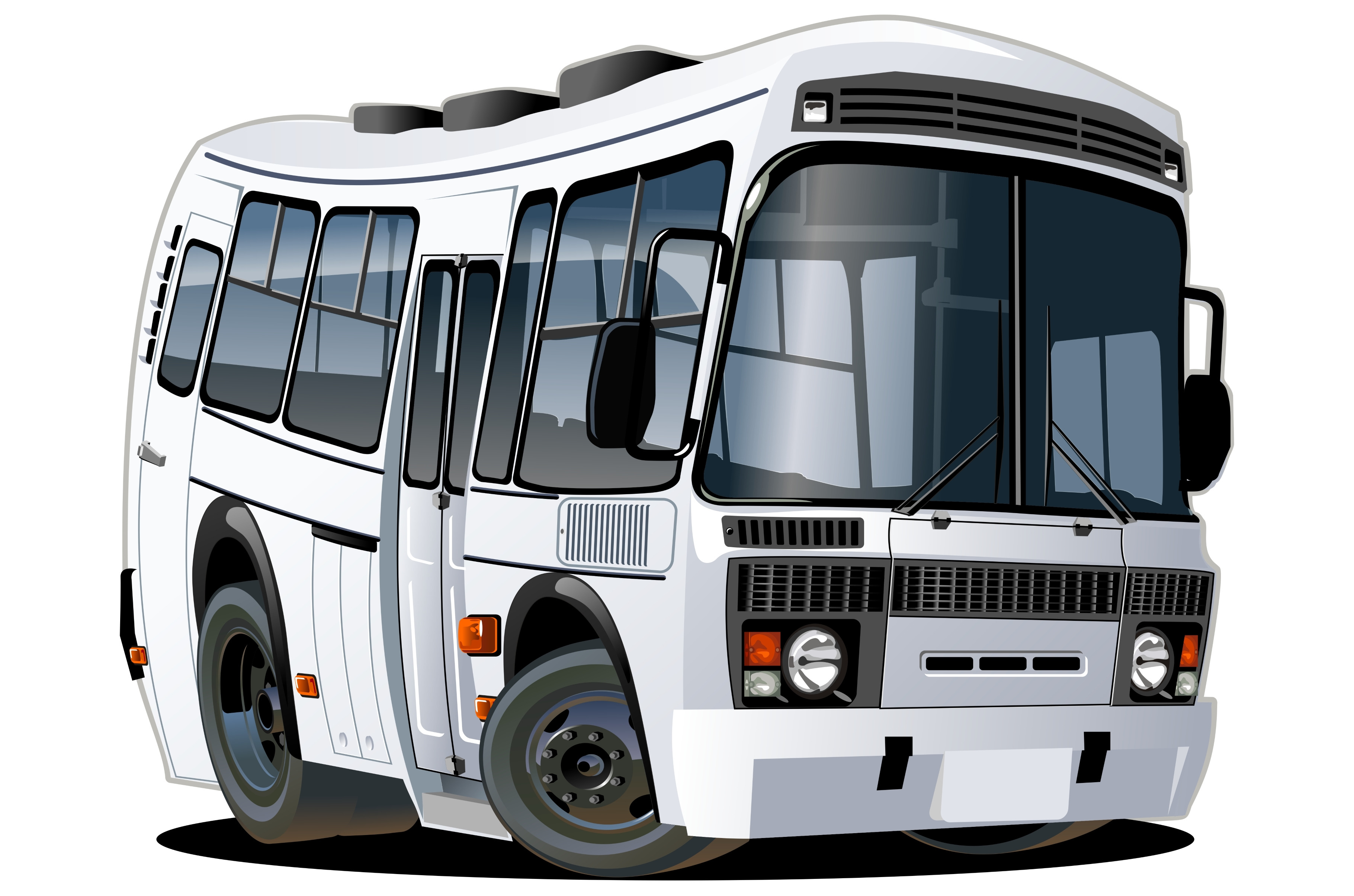 Cartoon bus, a Transportation Illustration by Mechanik | Creative Market