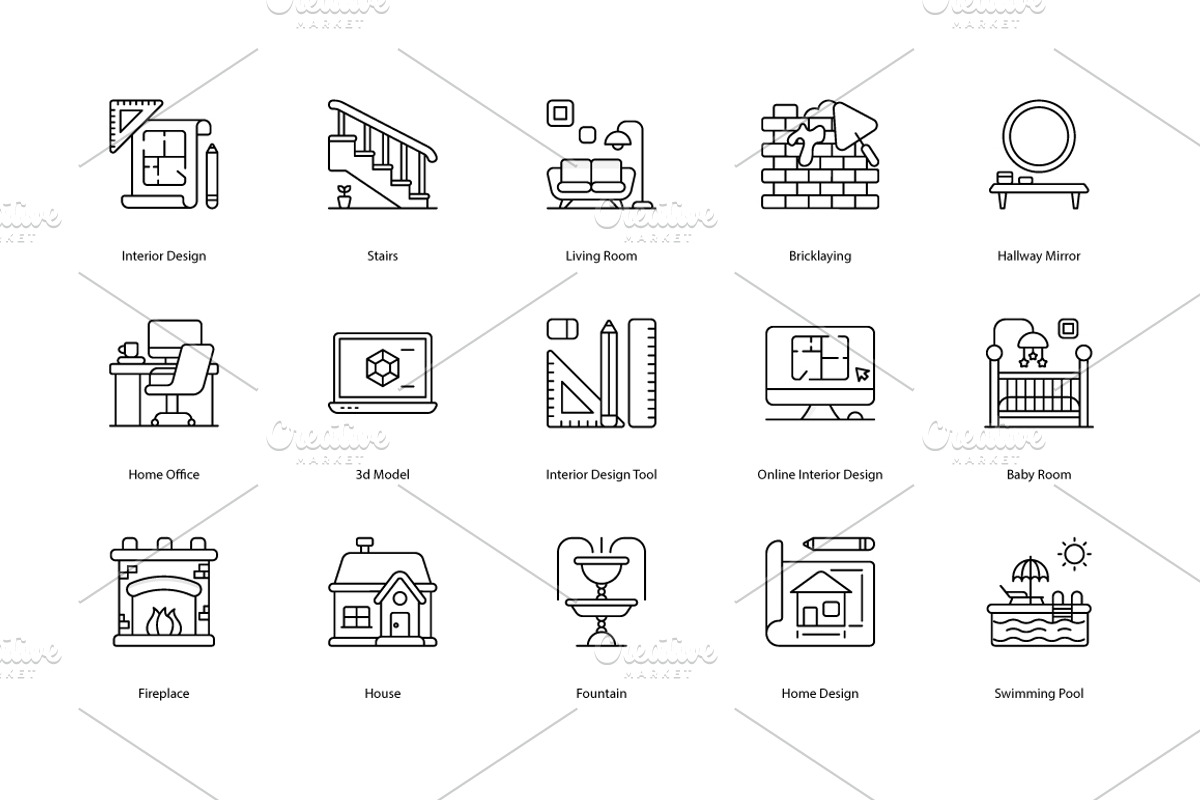 interior Design icons