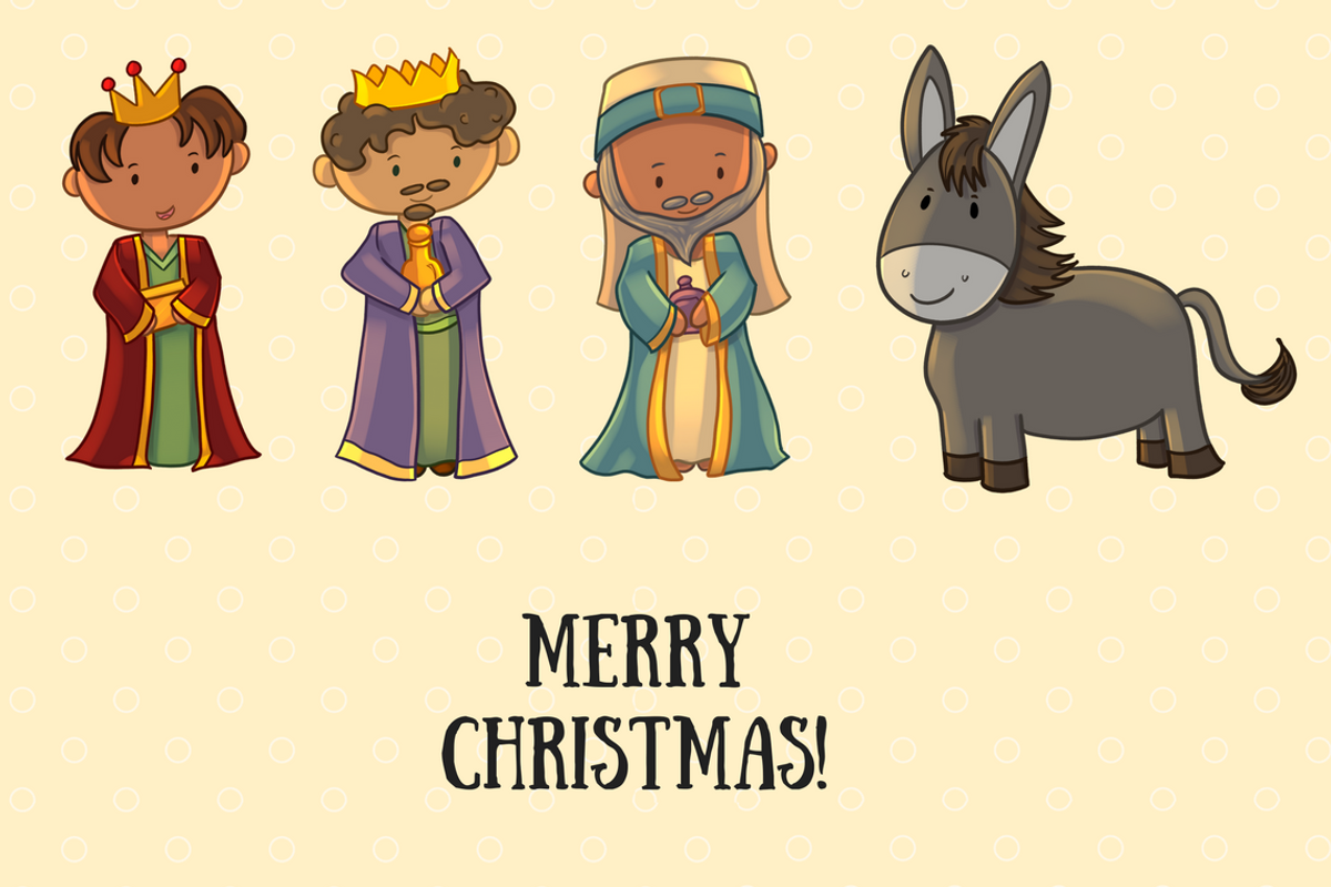 Christmas Nativity Clip Art Set, an Illustration by Keepin' It Kawaii