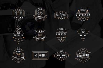 75 Geometric Logo Bundle, a Branding & Logo Template by Foldo