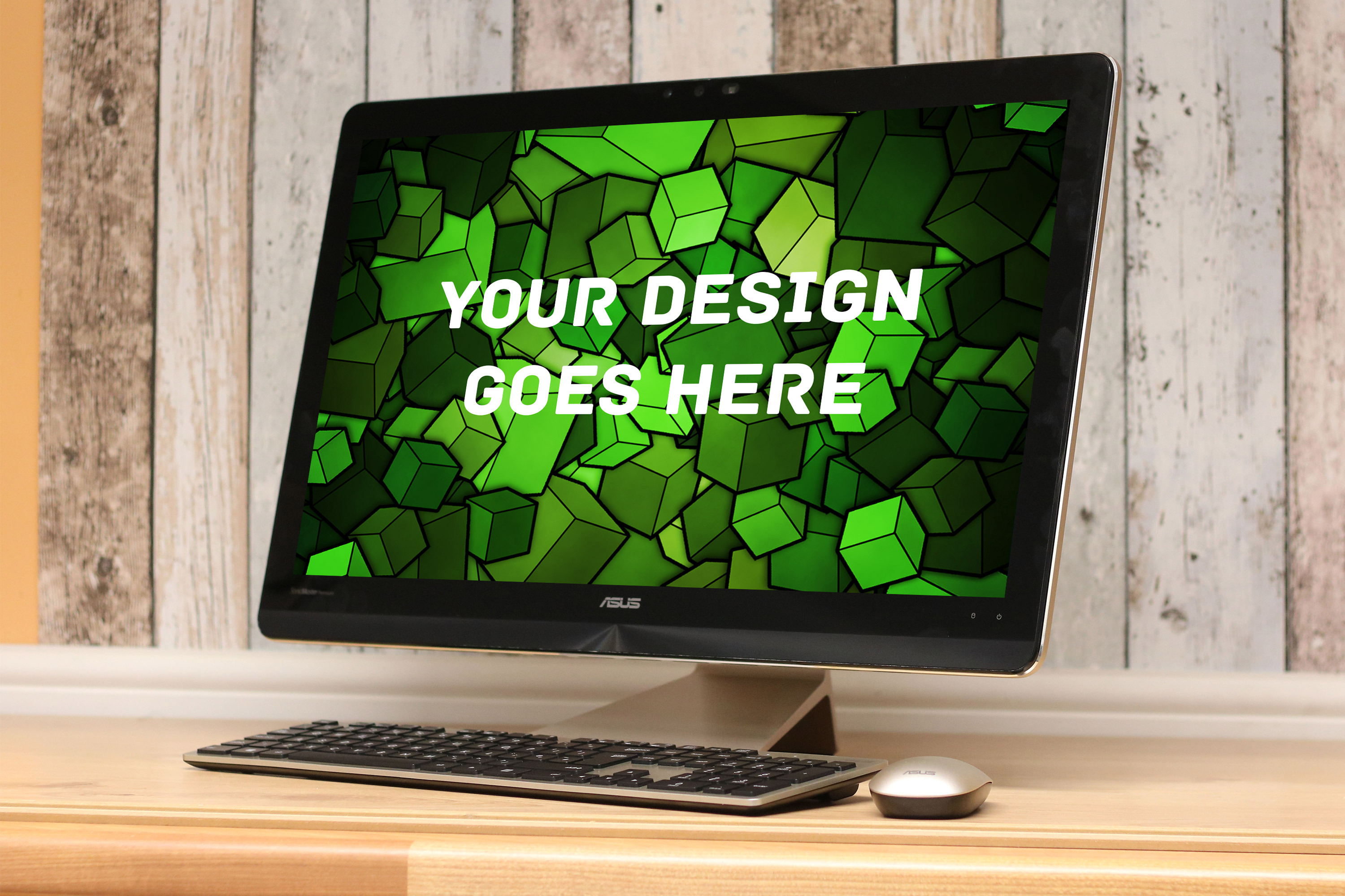Windows PC Display Mock-up #3, a Product Mockup by vraiana
