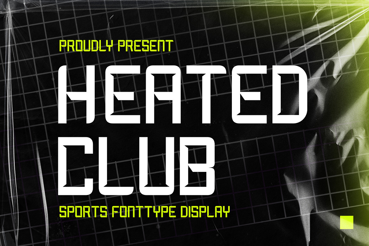 Heated Club - Sports Font Type, a Sans Serif Font by Muflieart