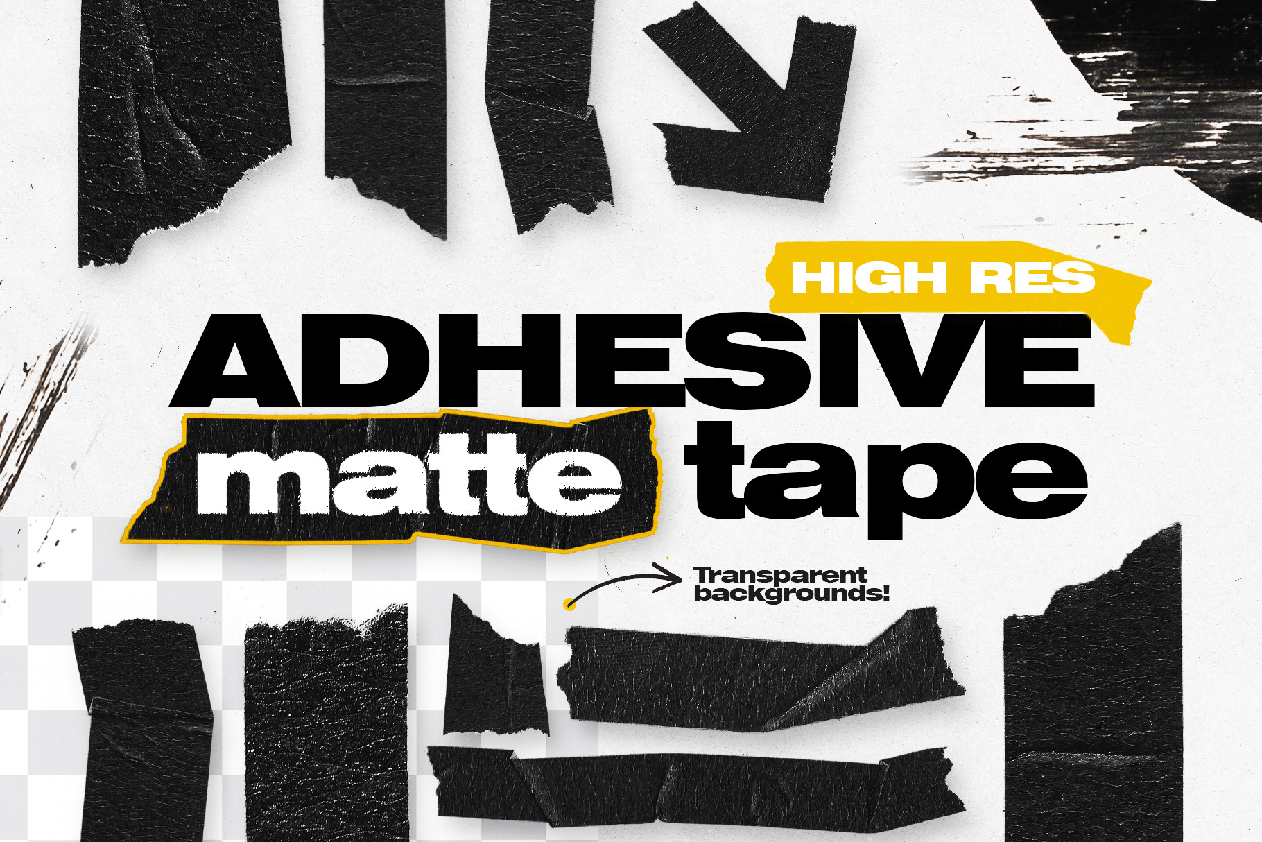 Adhesive Matte Tape Objects, an Object Graphic by Layerform Design Co.