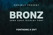 Bronz - Sans Serif Display Font, a Sans Serif Font by overlaytemplates