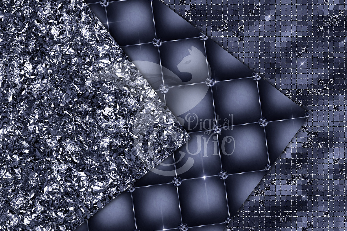 Luxury Navy Blue Textures, a Texture Graphic by Digital Curio