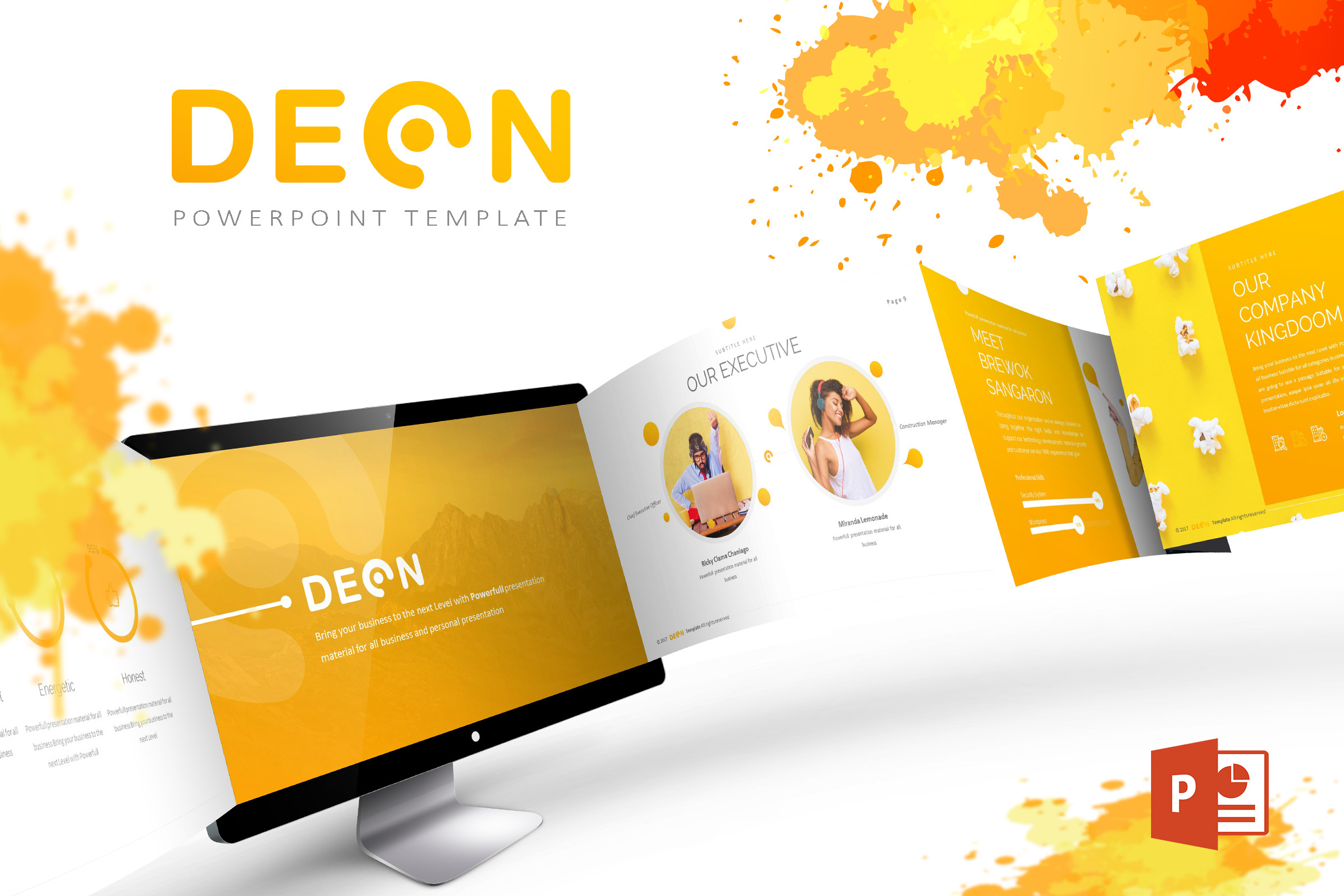 Deon - Powerpoint Template, a Presentation Template by inspirasign ...