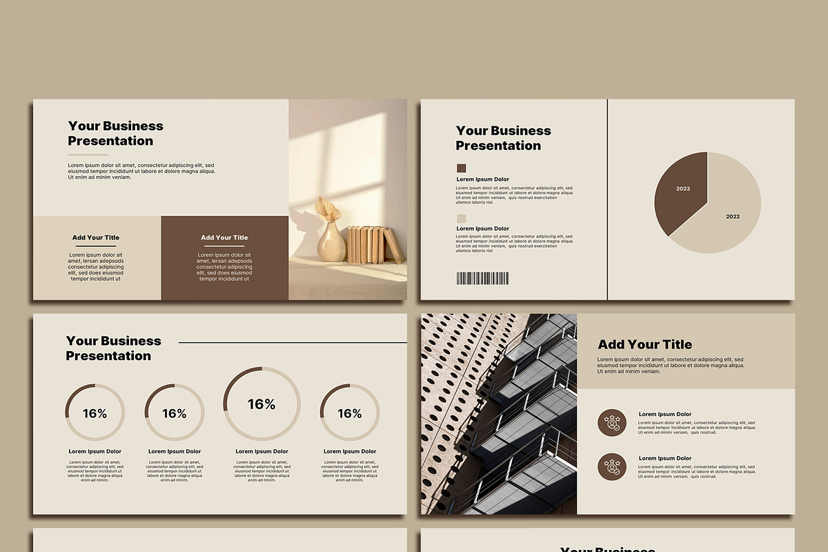 Brown PowerPoint Template Business, a Presentation Template by SKY CREATION