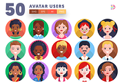 Avatar Users Icons | Download SVG, PNG, EPS Icons