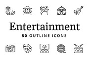 Entertainment, a Solid Icon by vectorstank