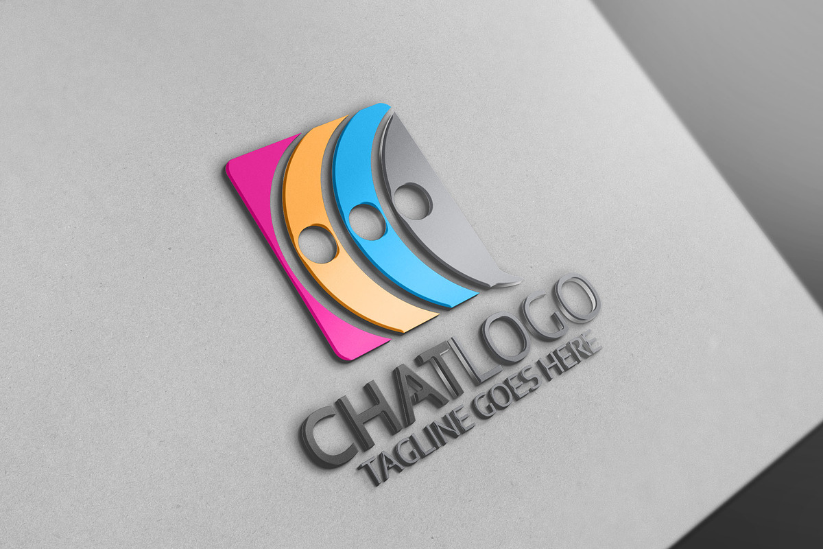 Chat logo, a Branding & Logo Template by Josuf Media