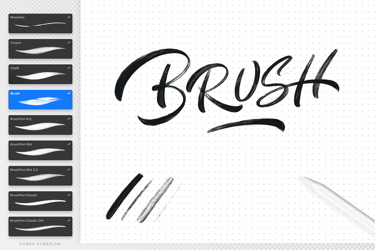 BRUSH (VOL.1), a Brush Add-On by Power Symbols