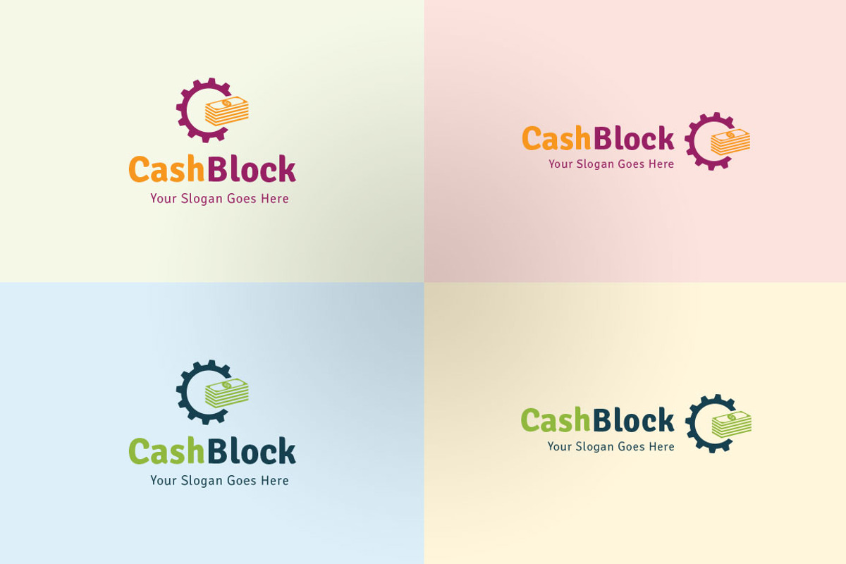 Cash Block Logo, a Branding & Logo Template by Dotnpix | Creative Market