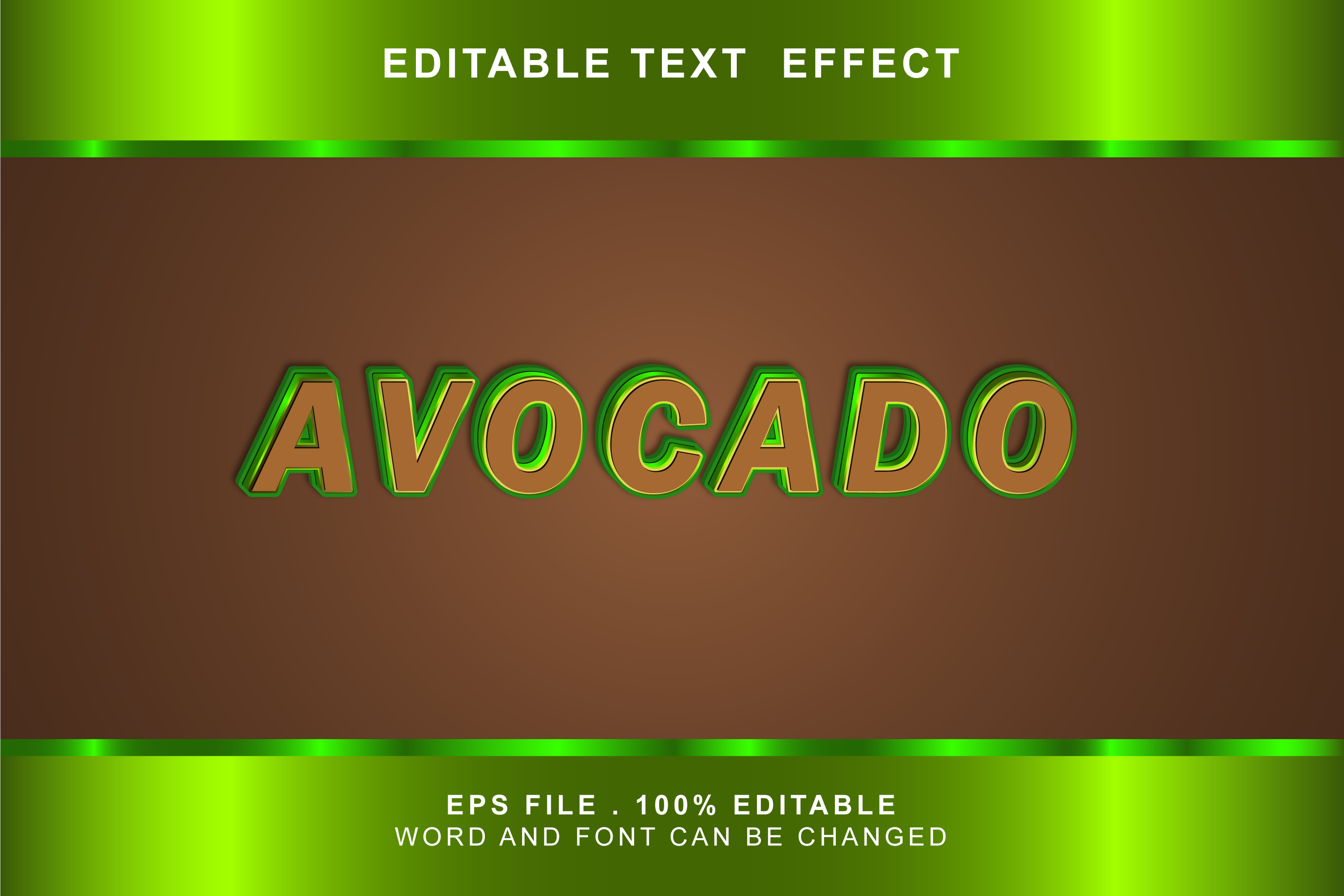 avocado text effect editable, a Plug-in Add-On by rio_tj
