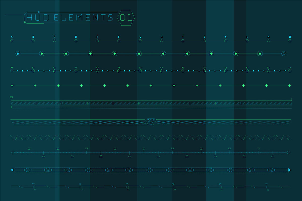 HUD Pro Infographic Elements