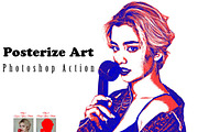 Posterize Art Photoshop Action, an Action Add-On by Studio Retouch