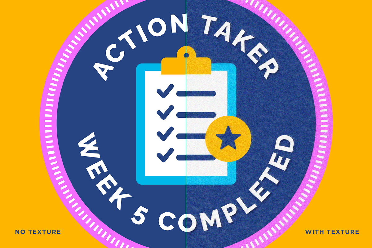 Weekly Tasks Completion Badges