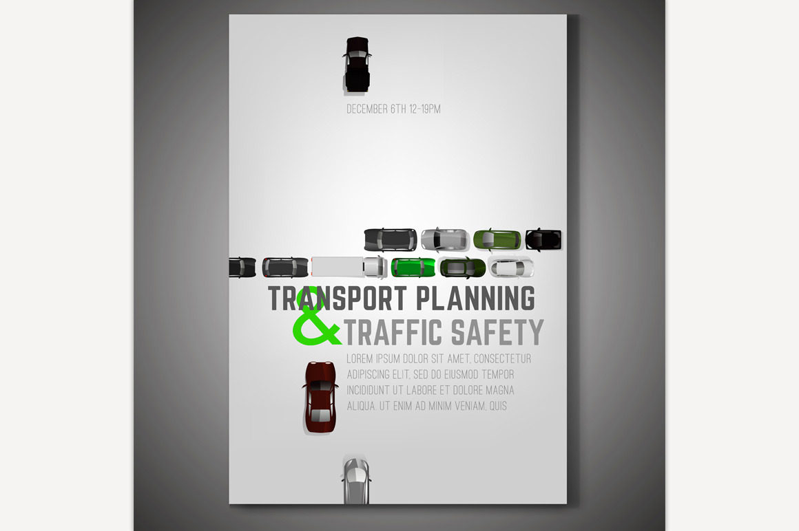 City traffic poster, a Technology Illustration by Anna's Shop