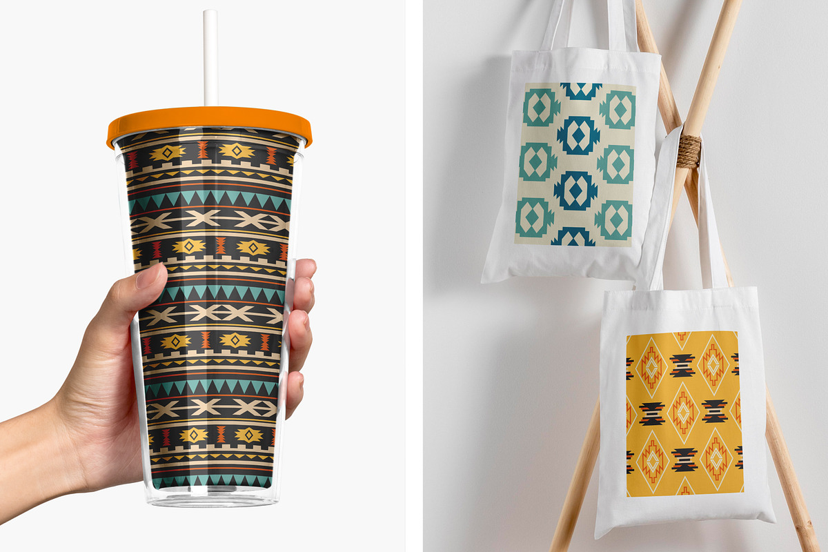 30 Native American Seamless Patterns, a Pattern Graphic by Katrinelly