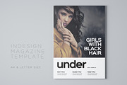 Under Magazine Template, a Magazine Template by Meenom | Creative Market