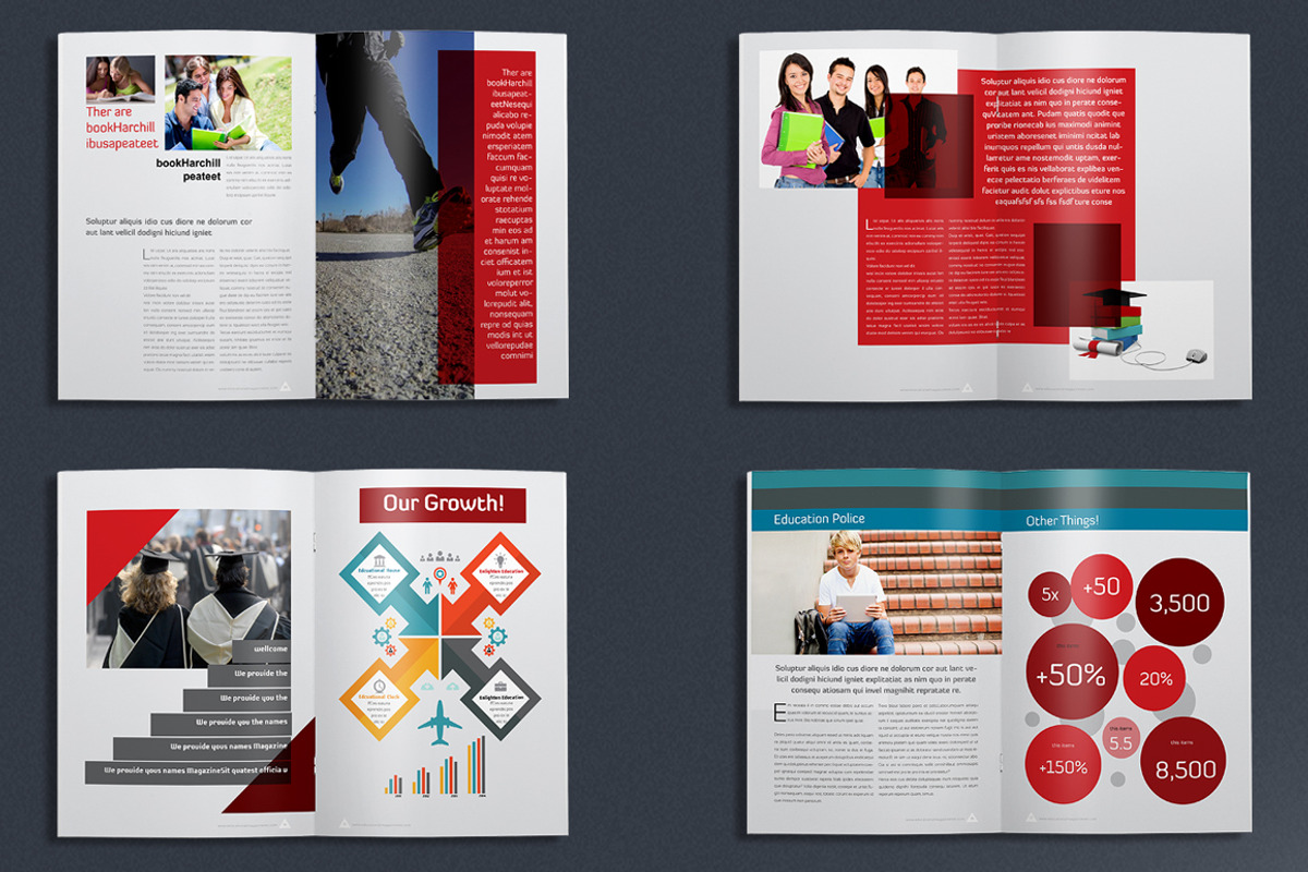 College University Magazine, a Magazine Template by artico