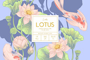 LOTUS- patterns & motifs, a Decorative Illustration by Liiafis