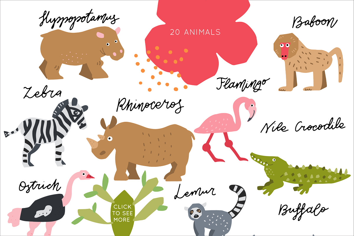 Animals for Kids BUNDLE, an Object Graphic by Creativemaker