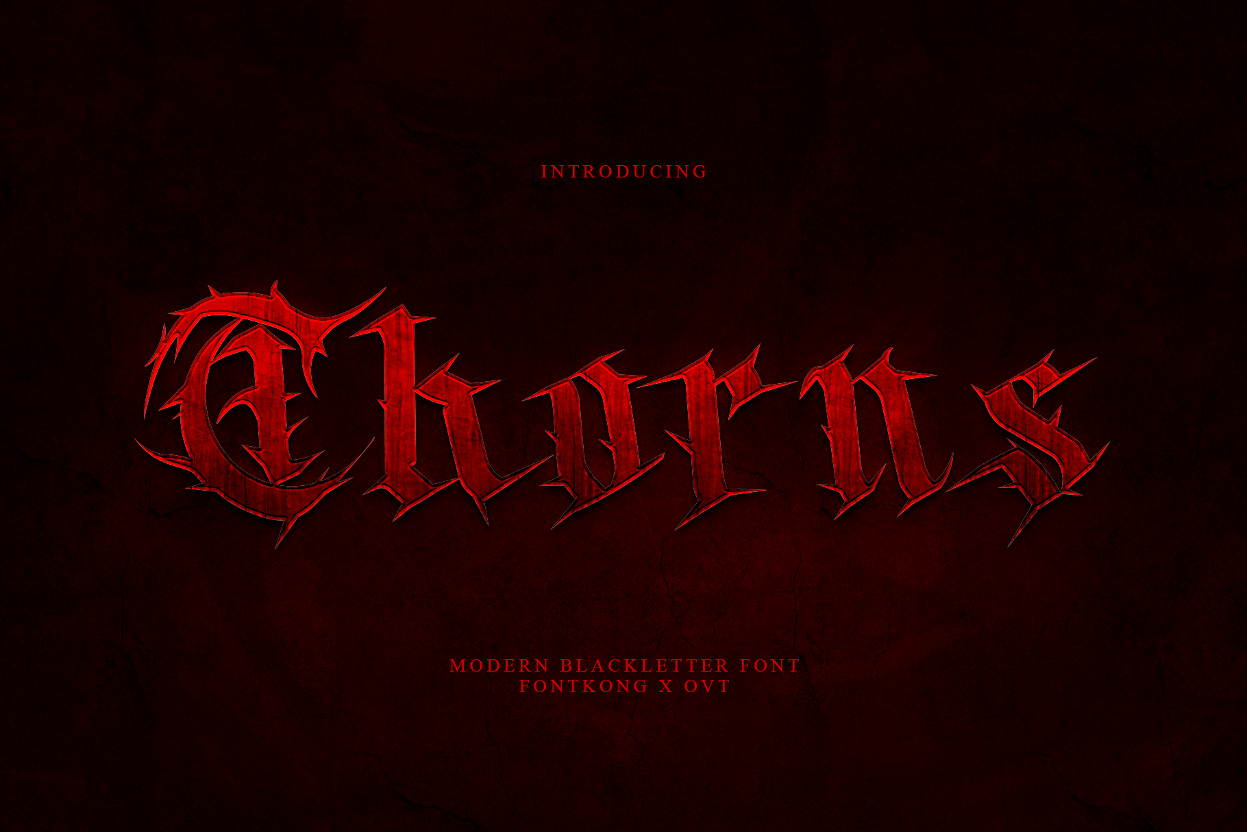 Thorns - Modern Blackletter Font, a Blackletter Font by overlaytemplates