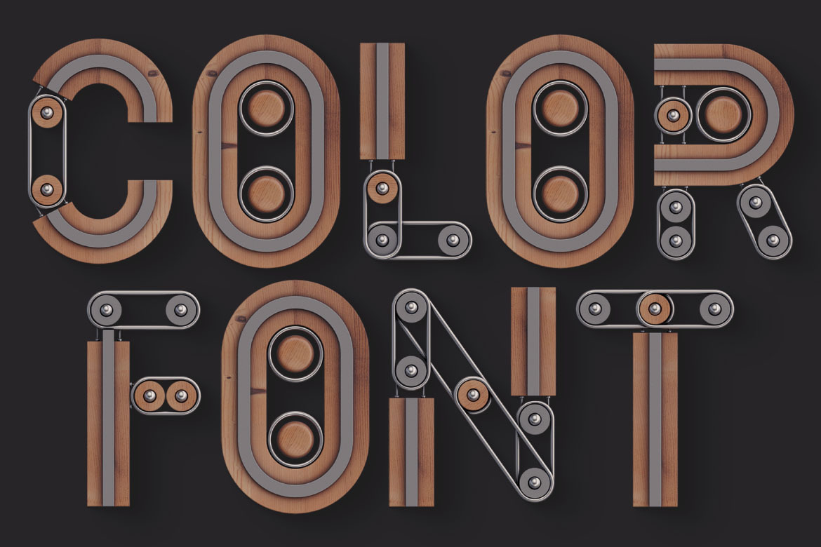 Creator - Color SVG Font, a Font by Deeezy