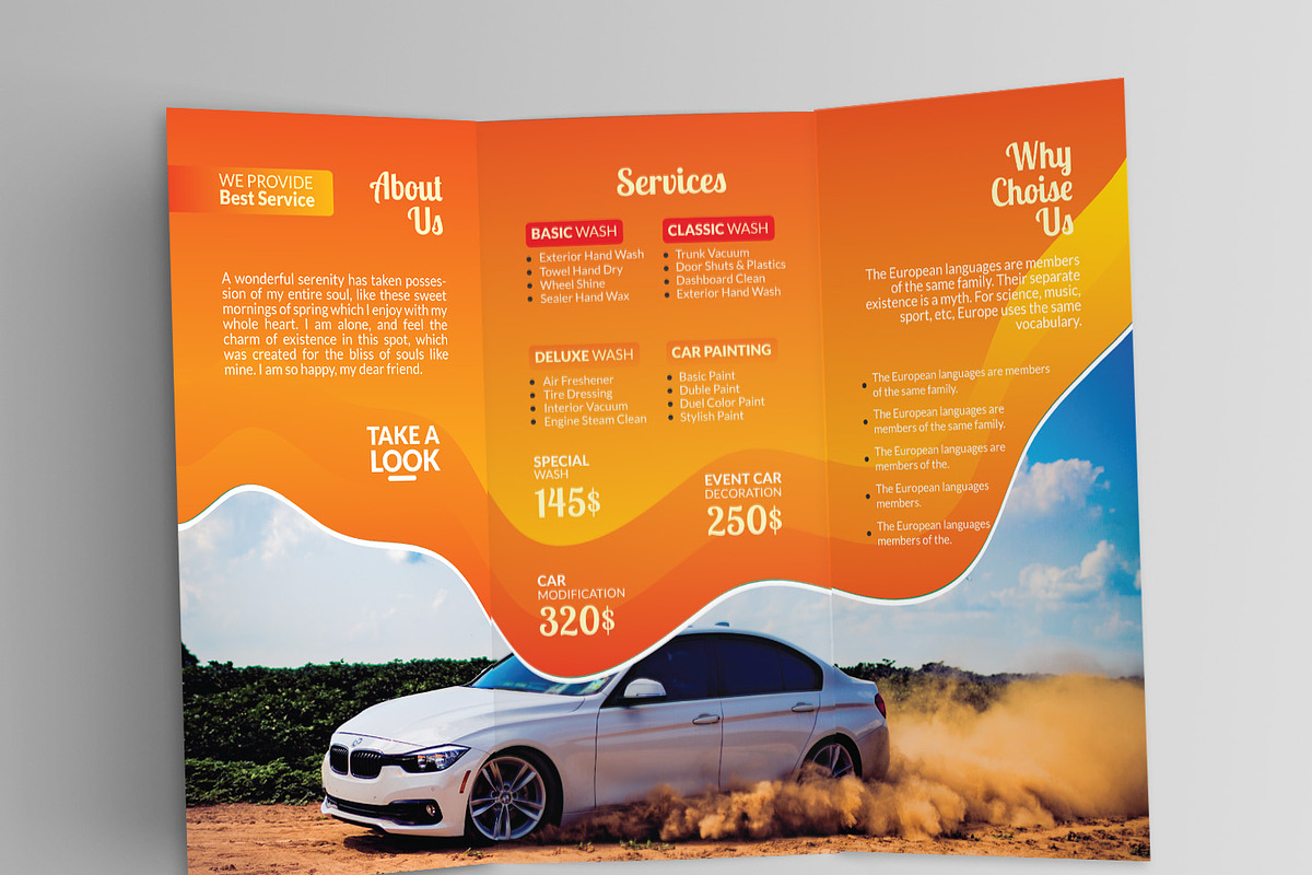 Car Garage Brochure Template, a Brochure Template by MRI STUDIO