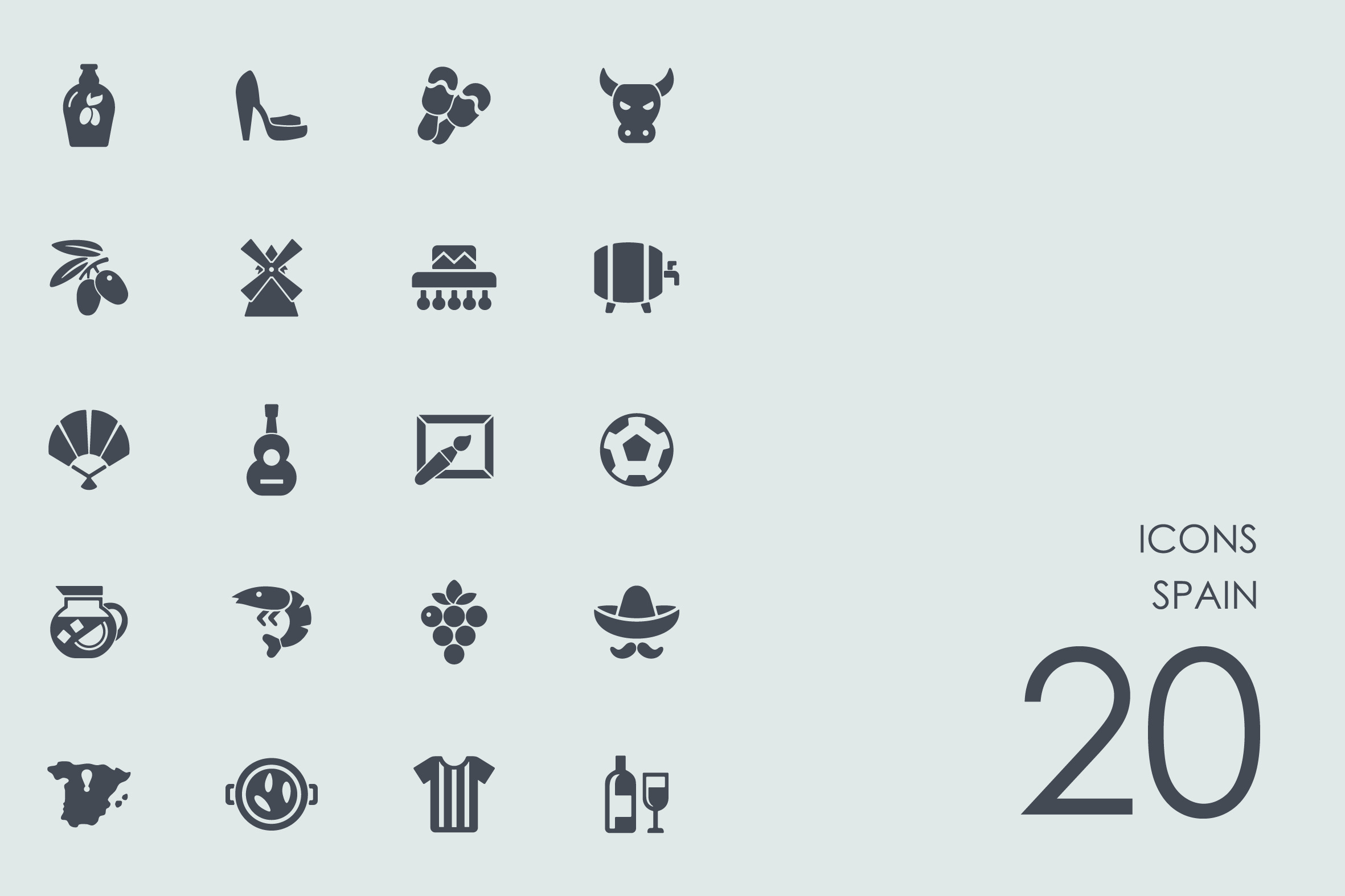 Spain icons, an Icon by Palau