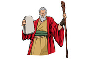 Moses Portrait Illustration, an Illustration by Malchev