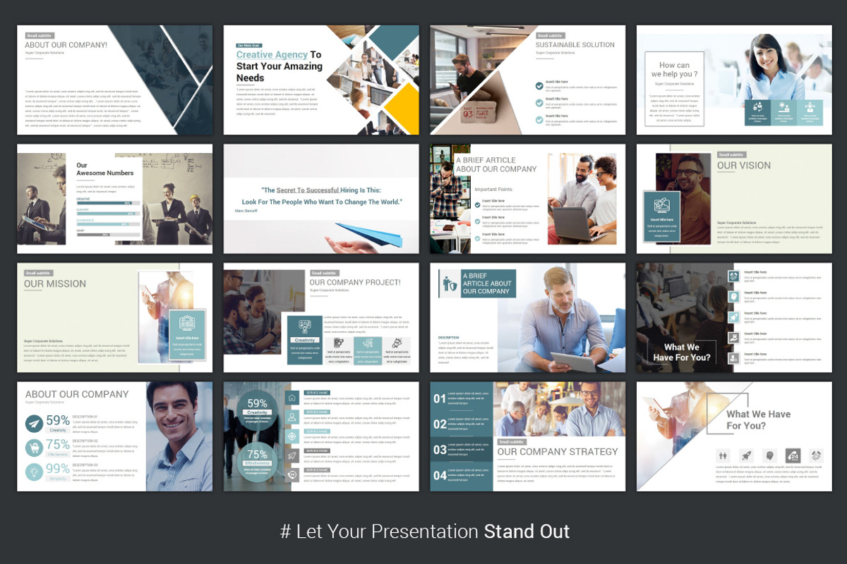 Modern MultiPlan PowerPoint Template, a Presentation Template by SlideOne
