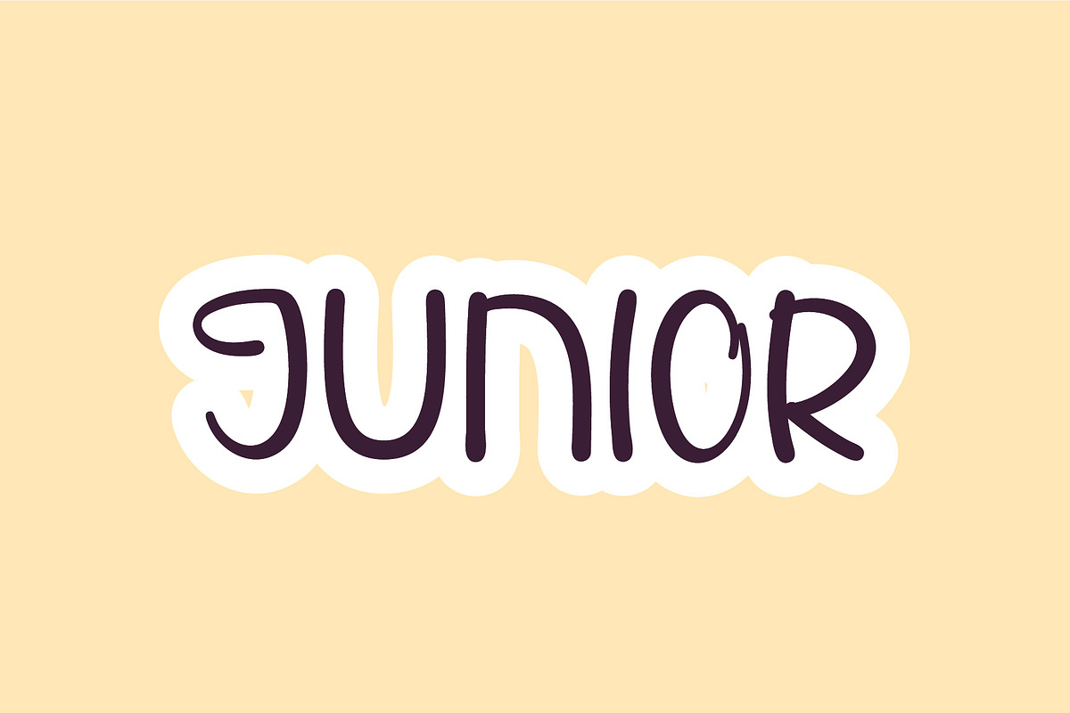 Introducing Junior - Handwritten Font | Creative Market