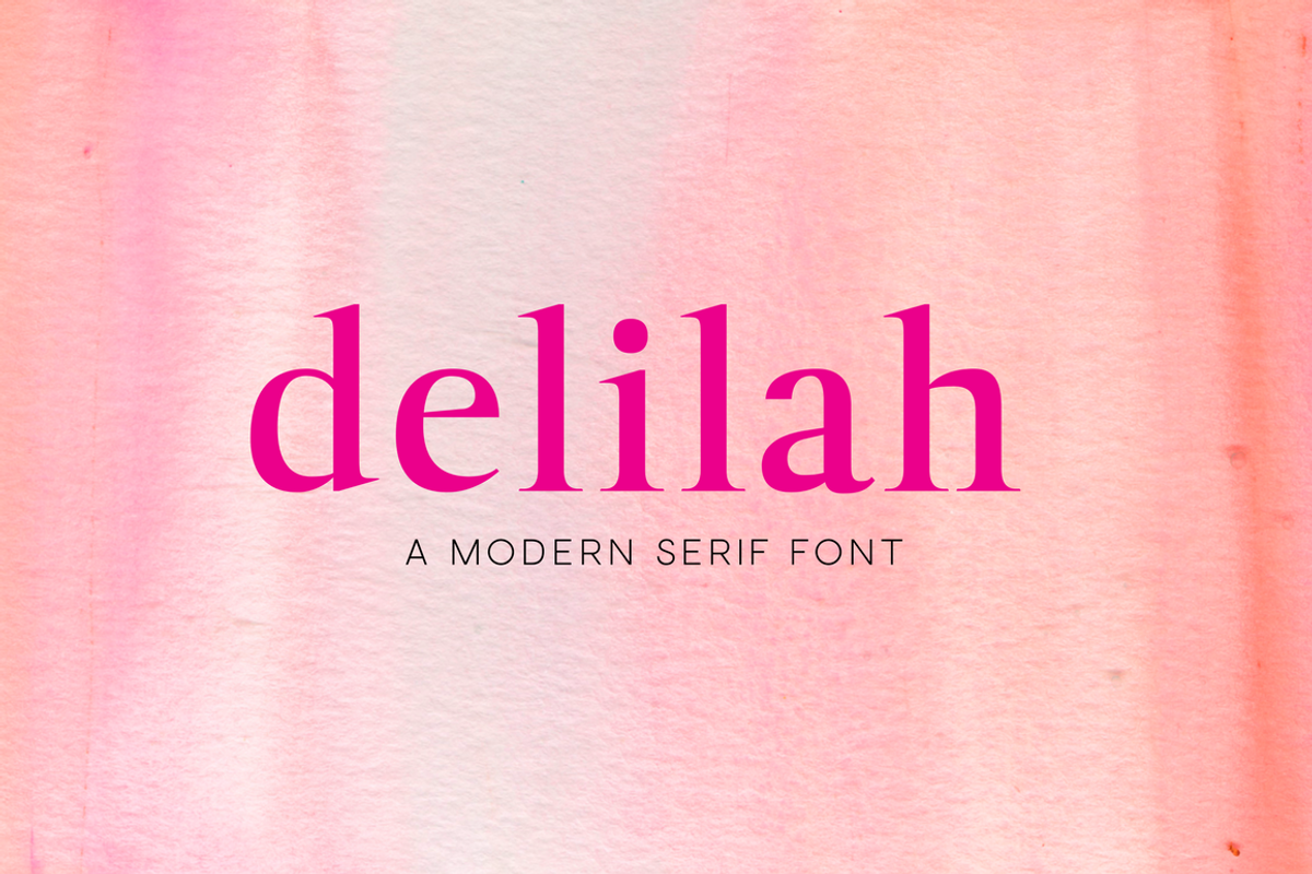 Delilah - Modern Serif Font, a Serif Font by blackdahliapress