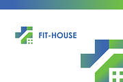FIT-HOUSE, a Branding & Logo Template by junartmosphere | Creative Market