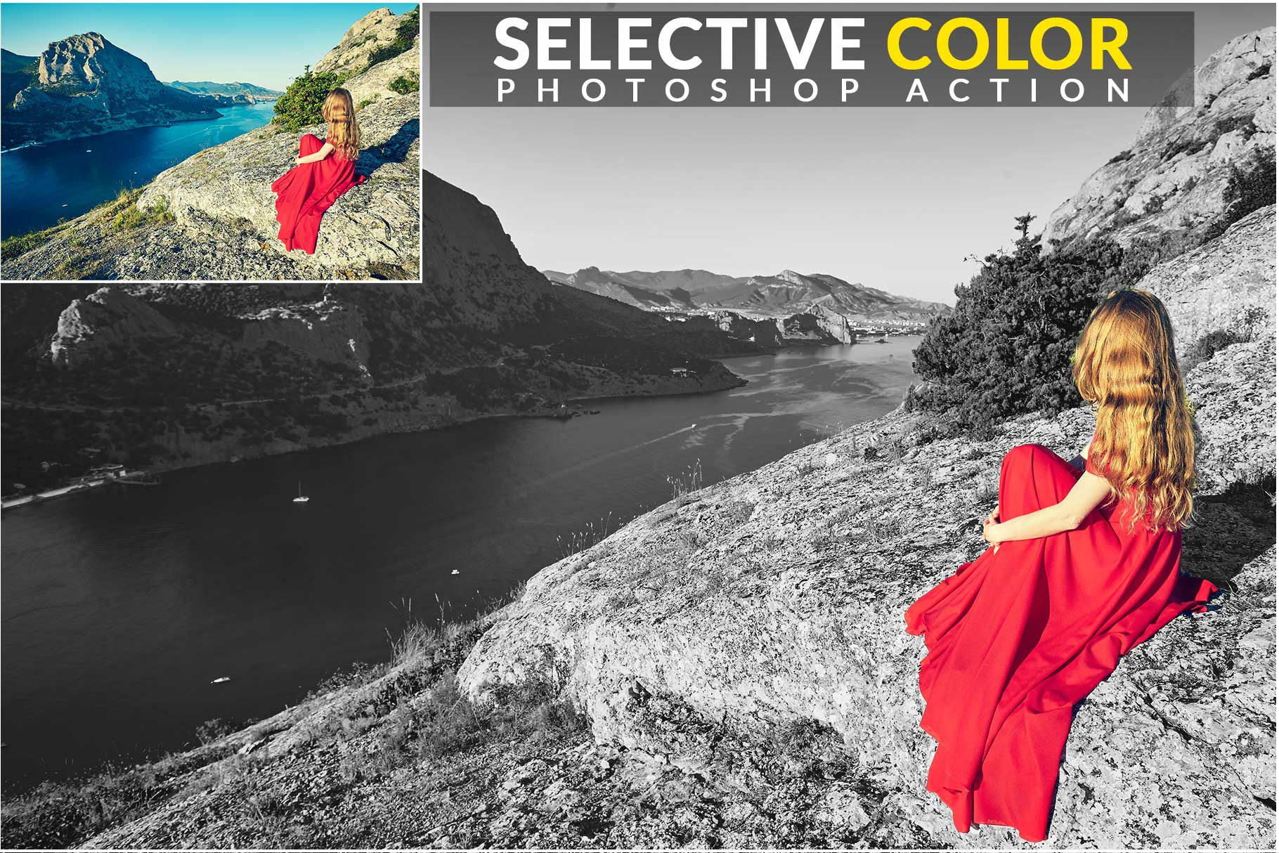 Selective color Photoshop Action