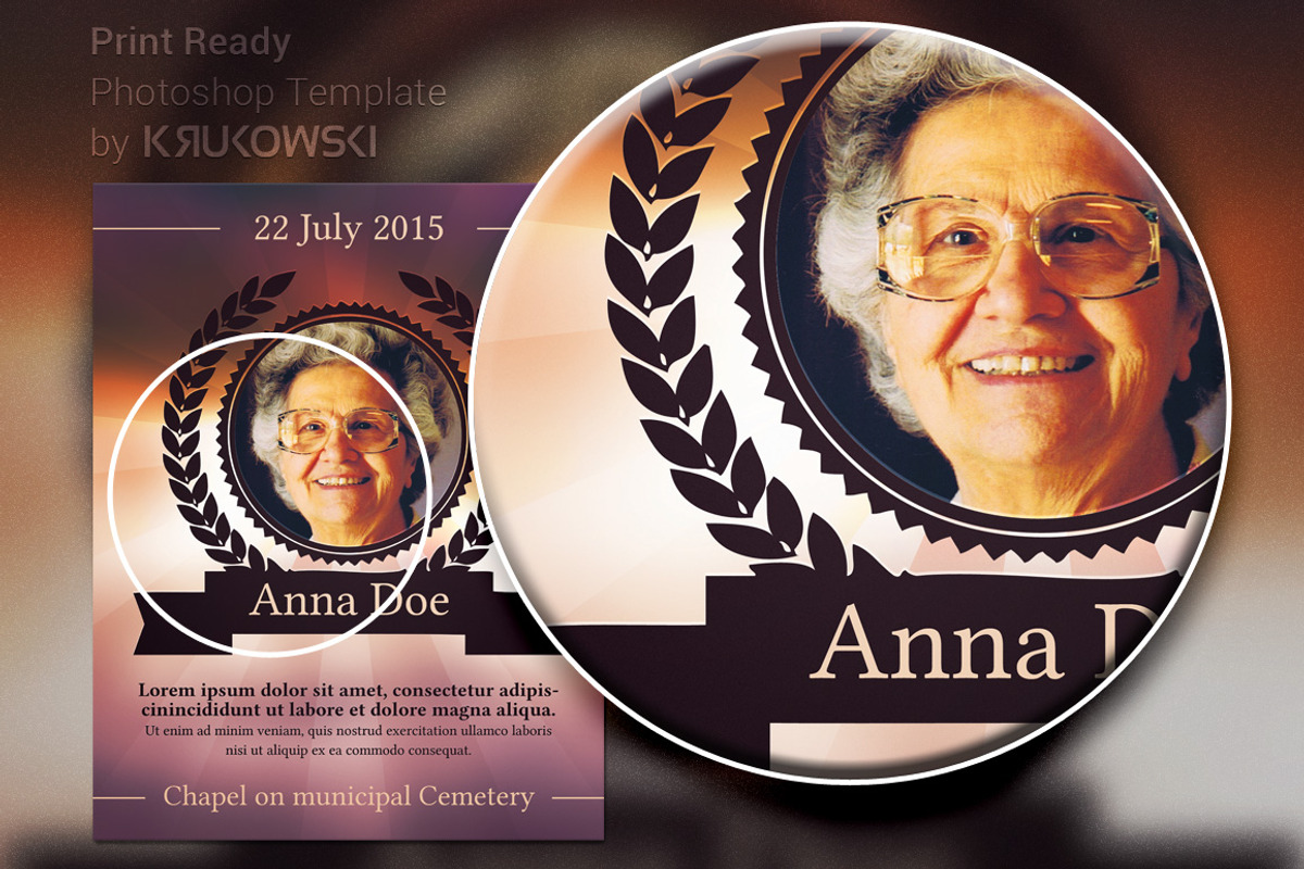 Burial Flyer Template, a Flyer Template by Krukowski Graphics