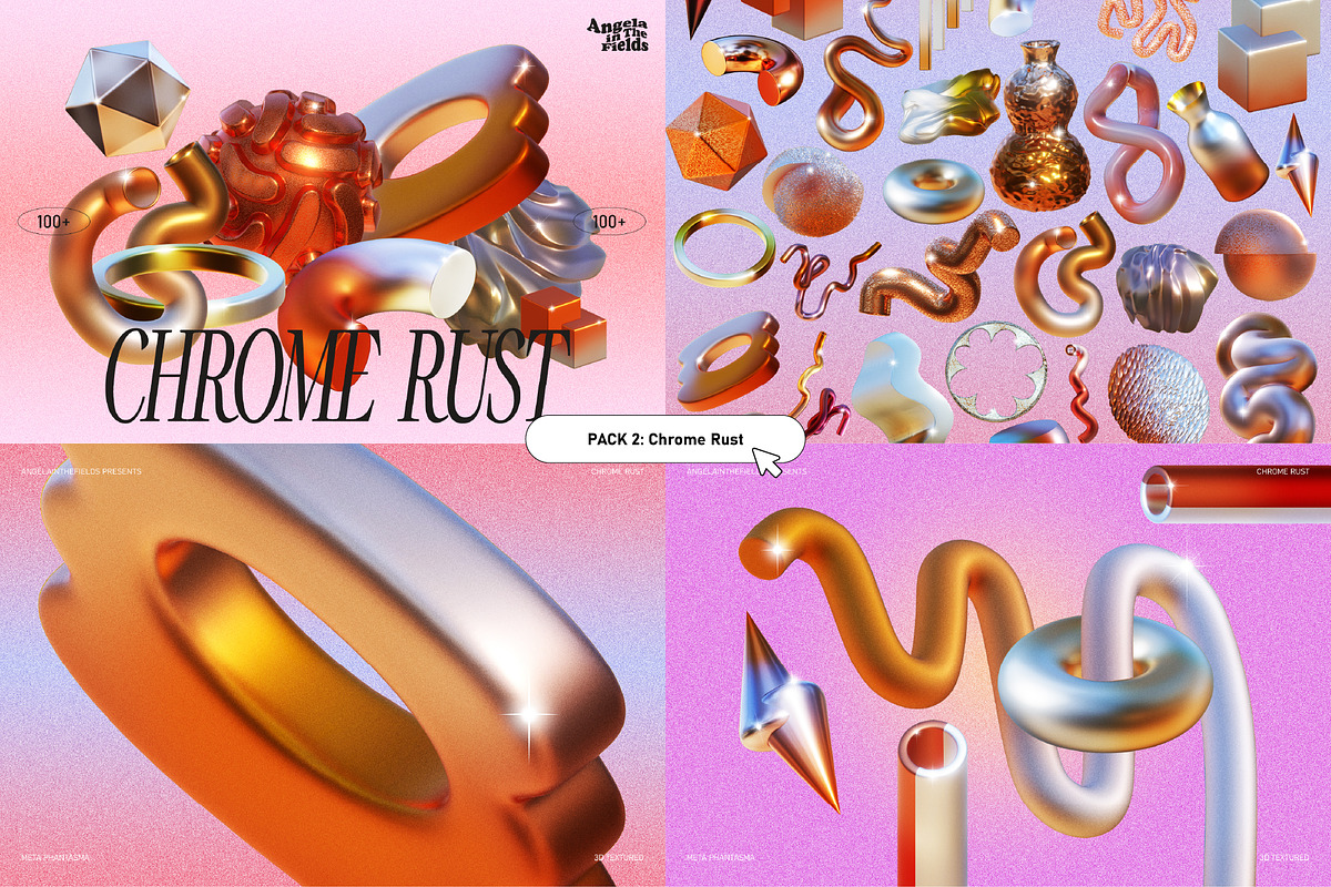 75% OFF Pop Futurism Bundle, an Object Graphic by angelainthefields