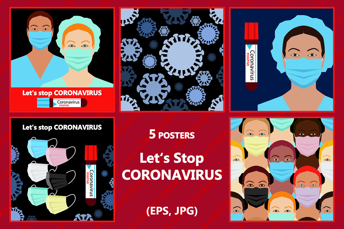 Coronavirus, a Healthcare Illustration by Shop seamless patterns ...