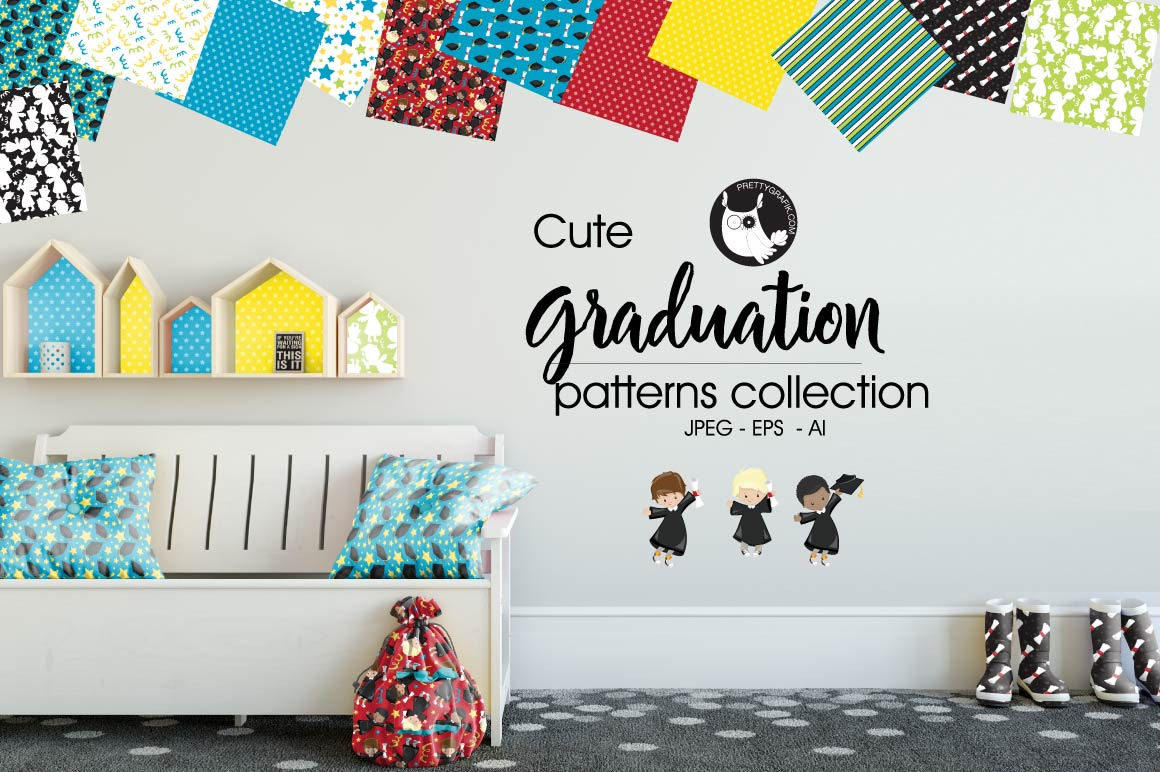 GRADUATION Pattern collection, a Pattern Graphic by PrettyPatterns ...
