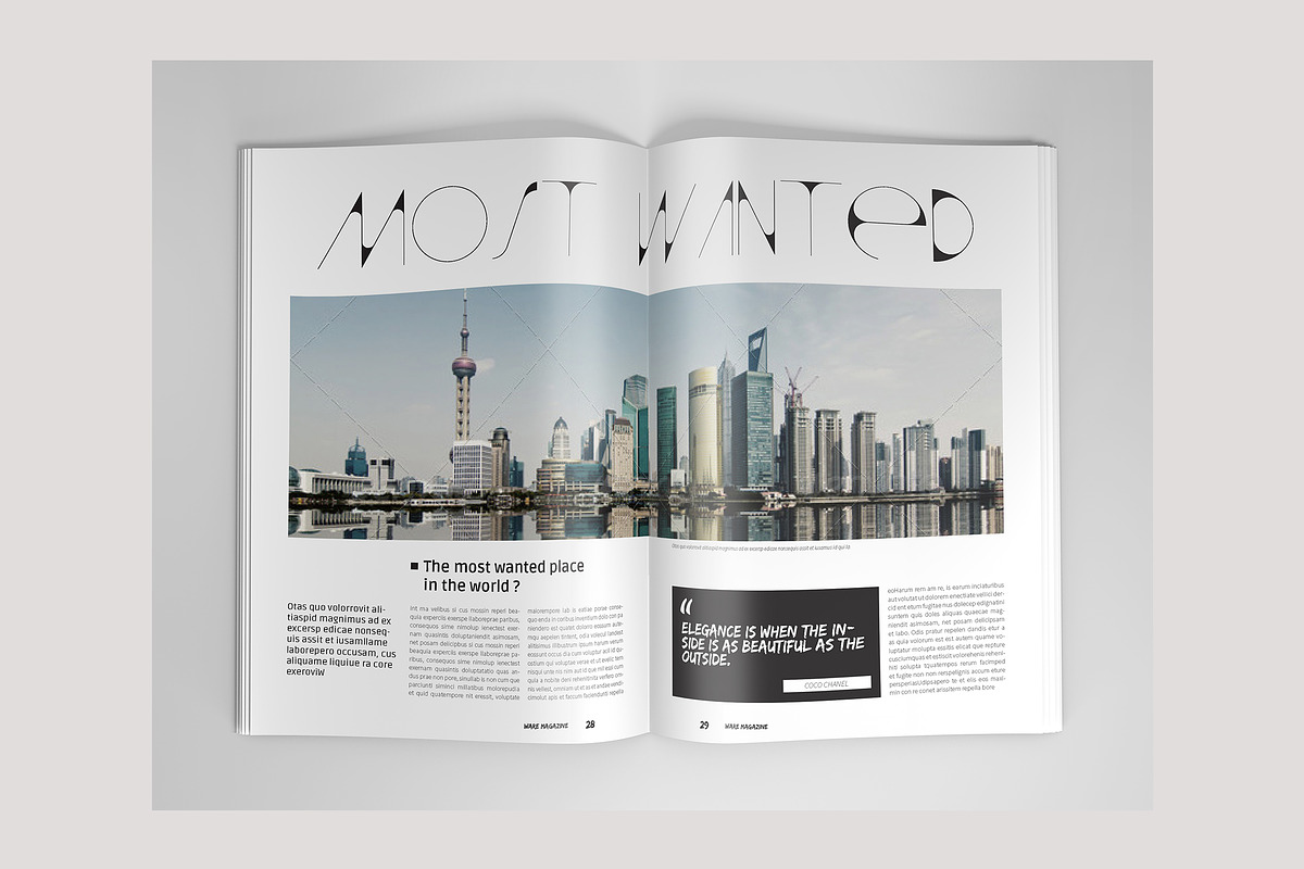 Creative Magazine Template(just $10), a Magazine Template by DesignCorner