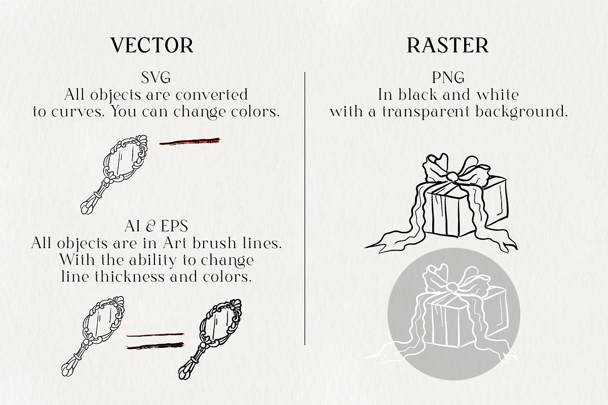 Wedding line art illustrations, a Decorative Illustration by Garden in ...