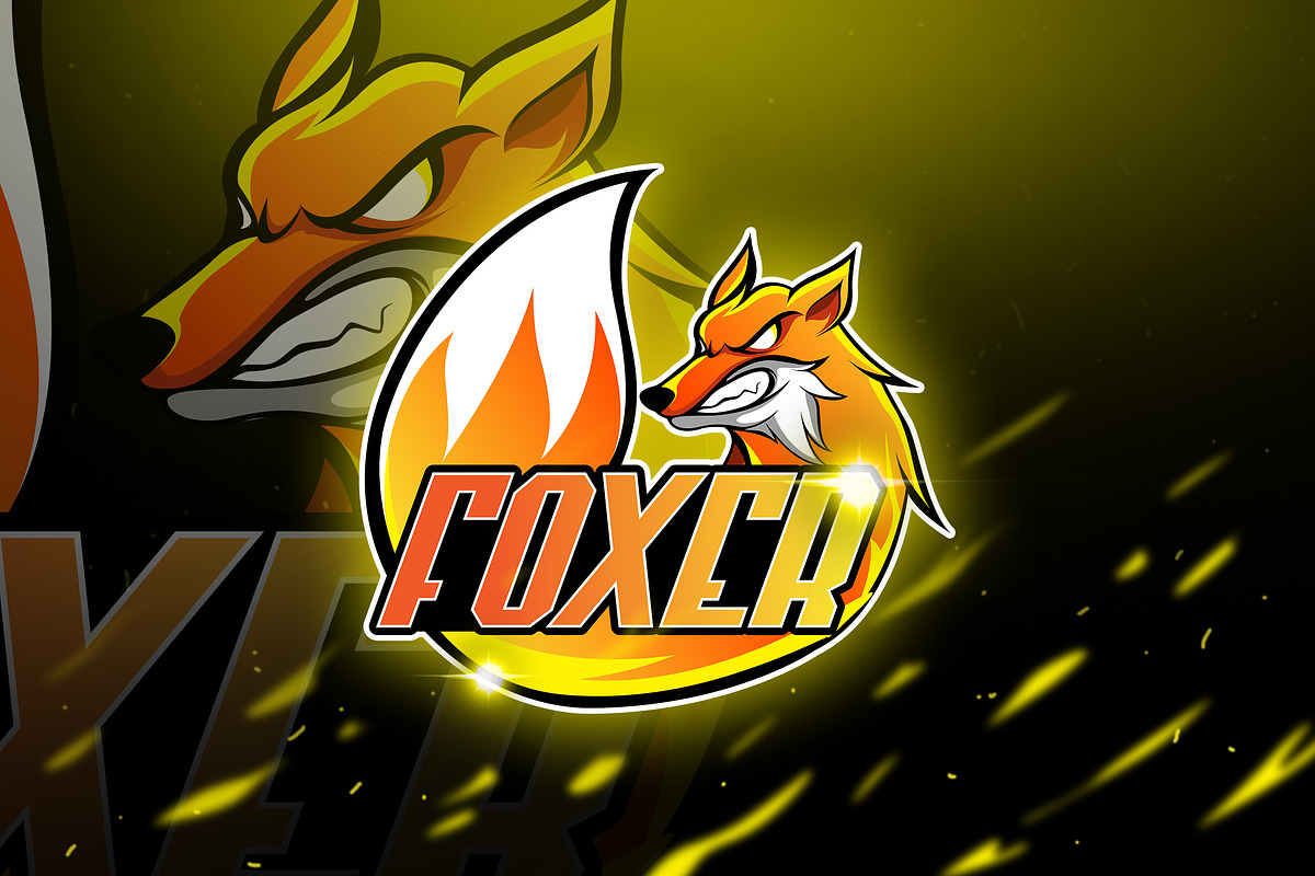 Foxer - Mascot & Logo Esport, a Branding & Logo Template by AQR Studio