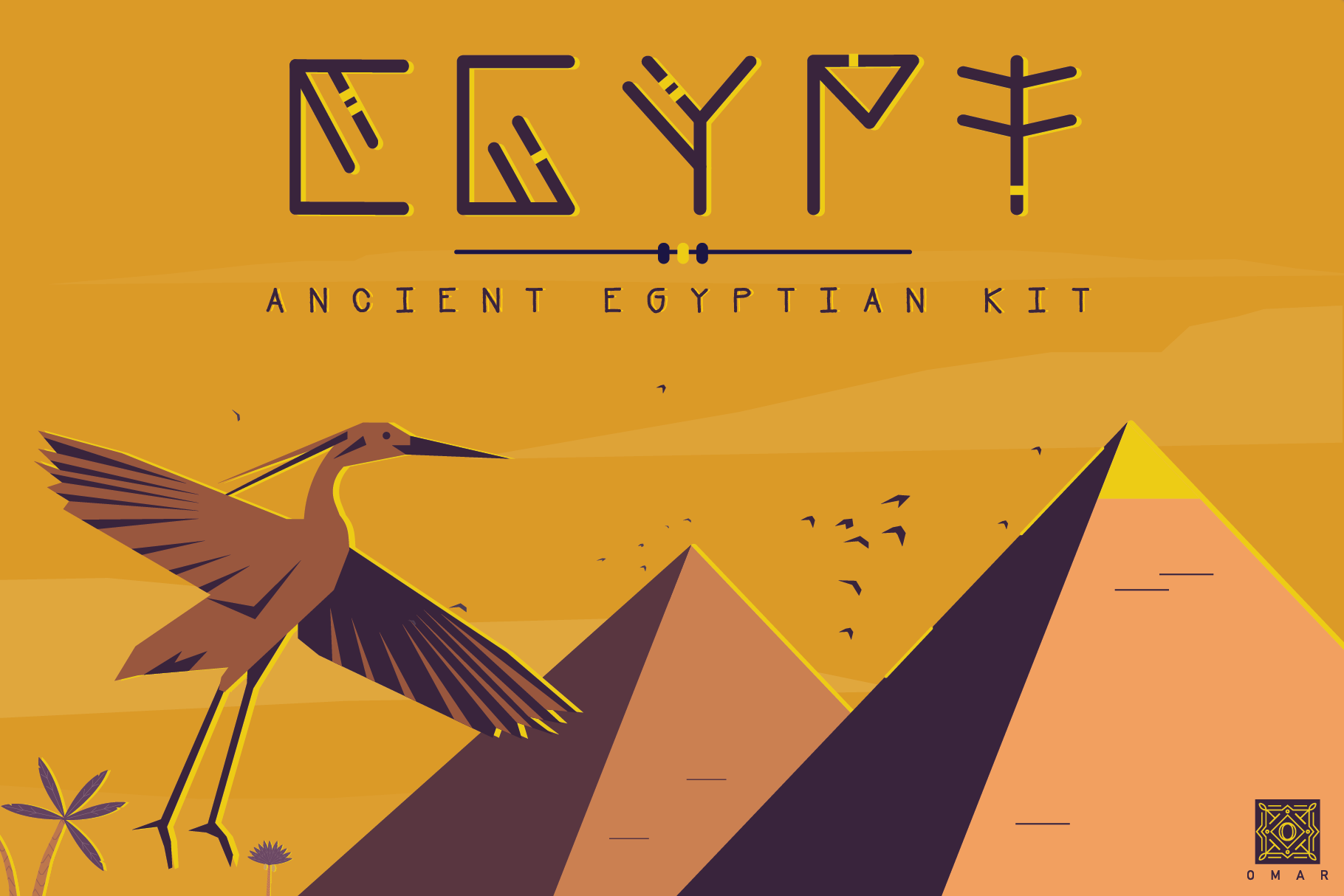 Ancient Egyptian Kit, an Animal Illustration by OMAR