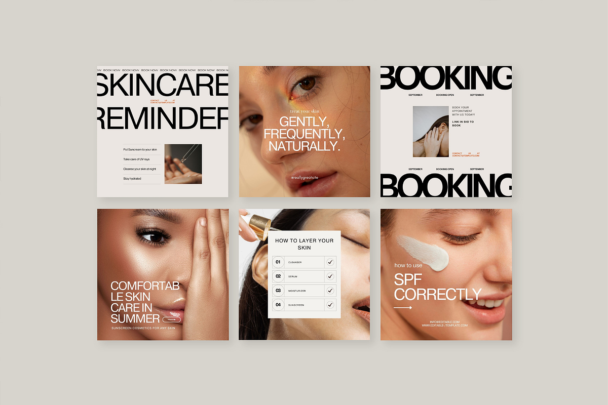 Aesthetics Social Post Template, a Social Media Template by Prapti ...