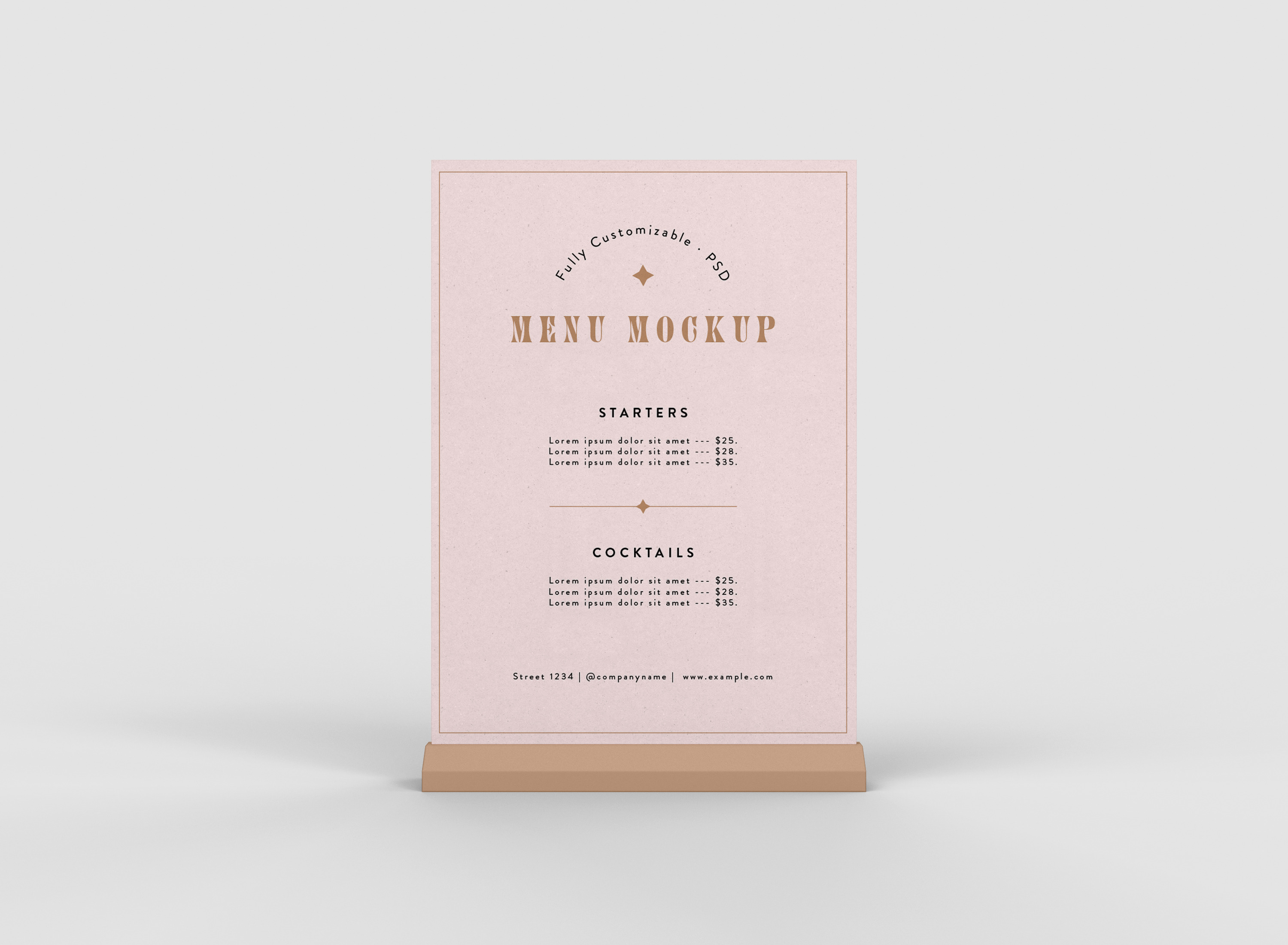 Menu Mockup, a Print Template by Mego-studio