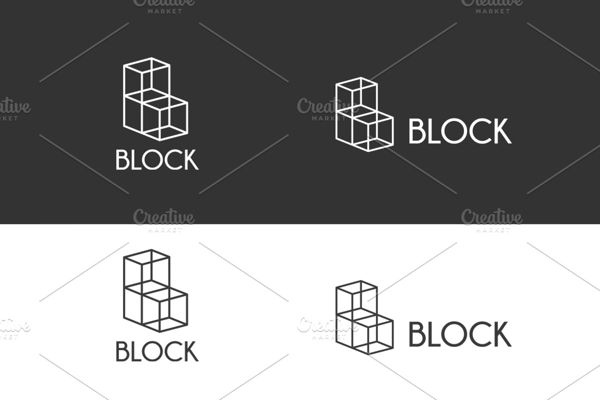 Block Logo Template, a Branding & Logo Template by dien96