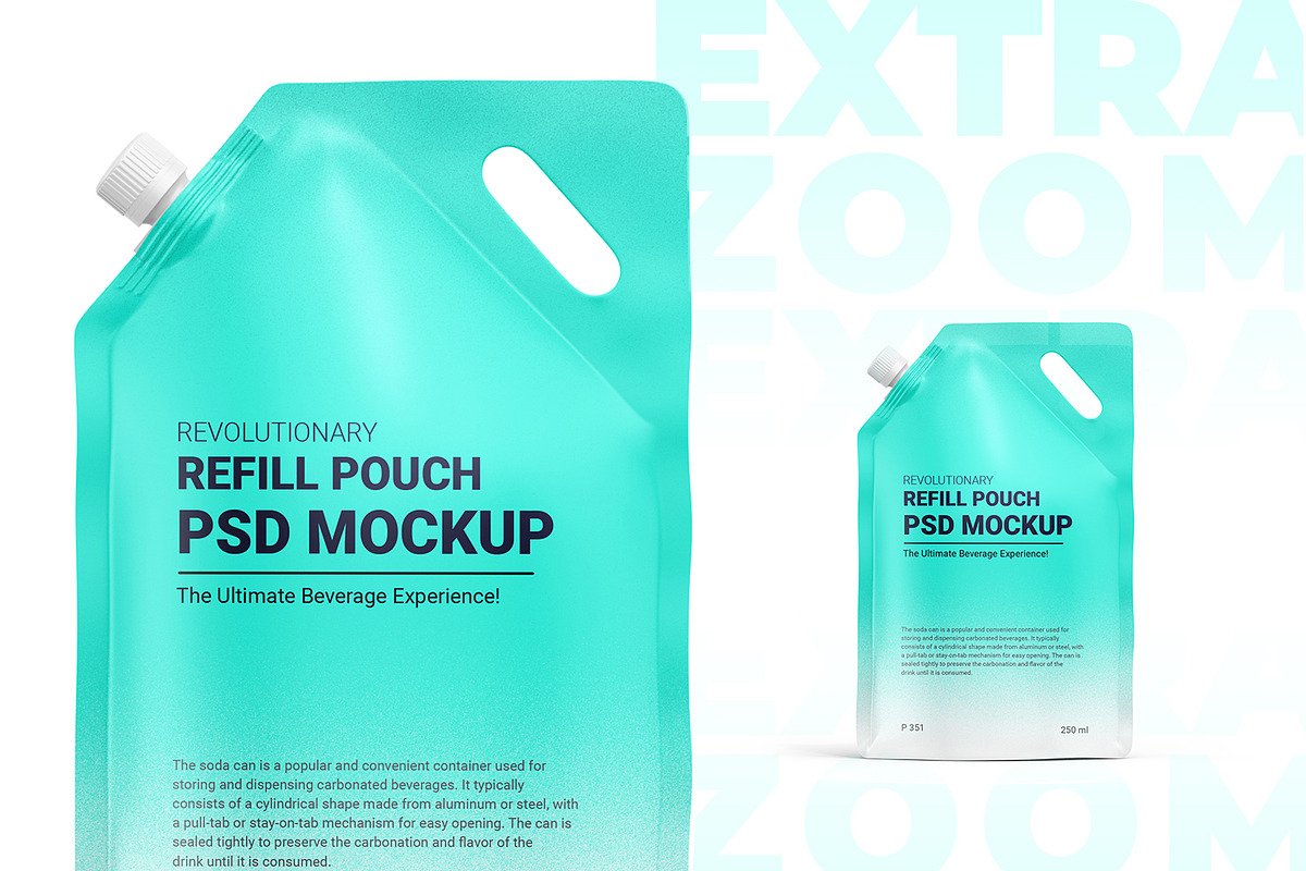 Refill Pouch Bag Mockup