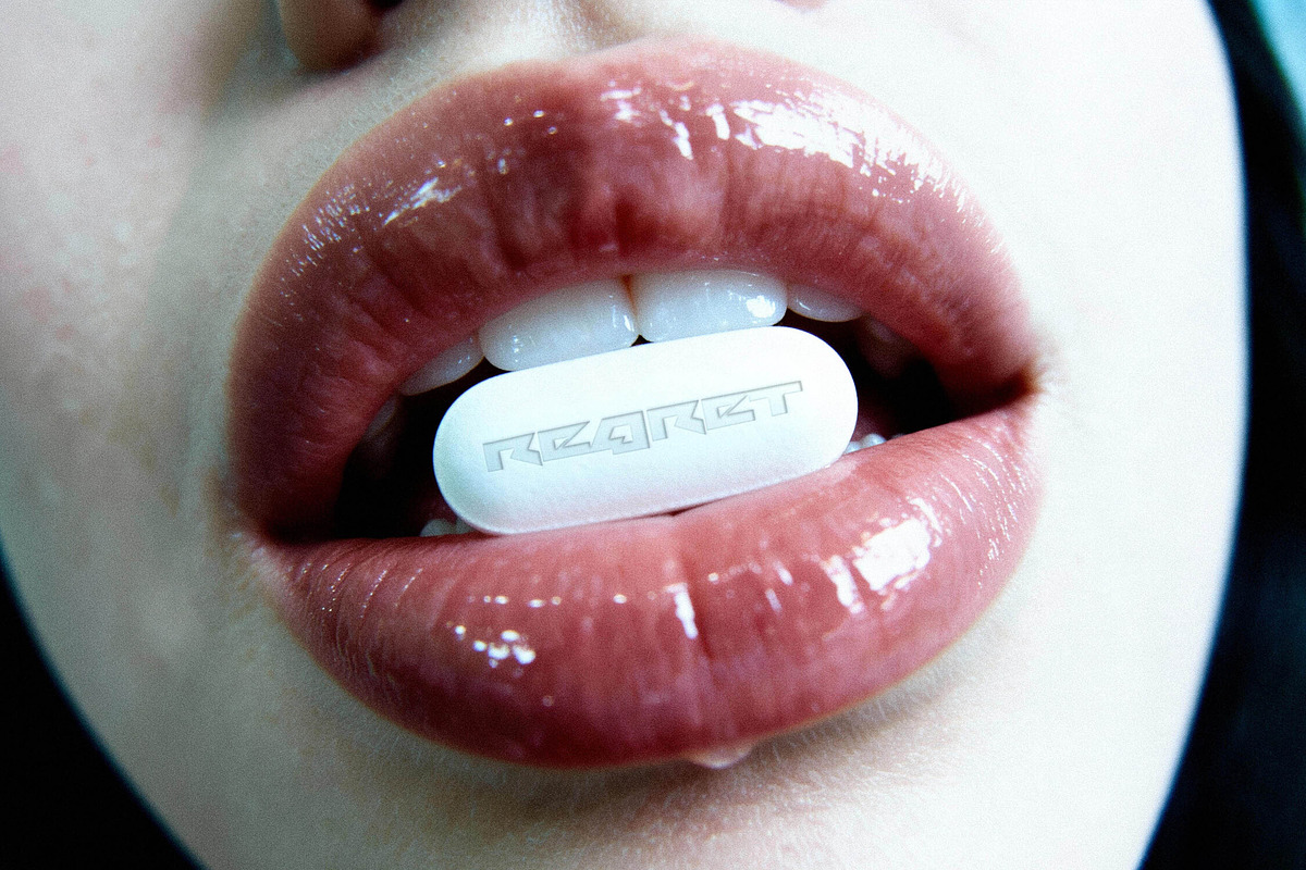 Pill Mockup in Lips, a Product Mockup by Design Squad