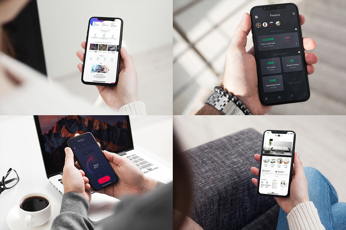 iPhone X Mock-Up's, an iPhone Mockup by Dikarte.Store